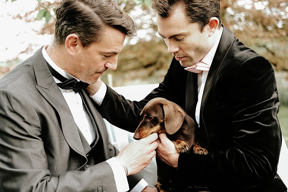 Boconnion in Cornwall | Black Tie Wedding Inspiration with Two Grooms