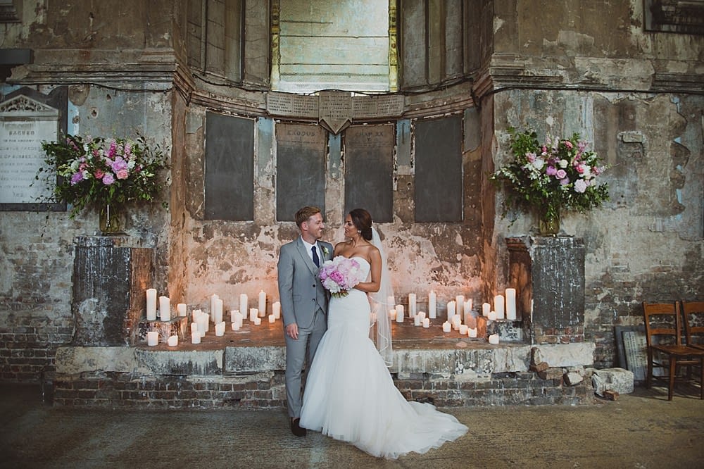 City Chic Wedding at Asylum Chapel in London | Jessica & Dempsie