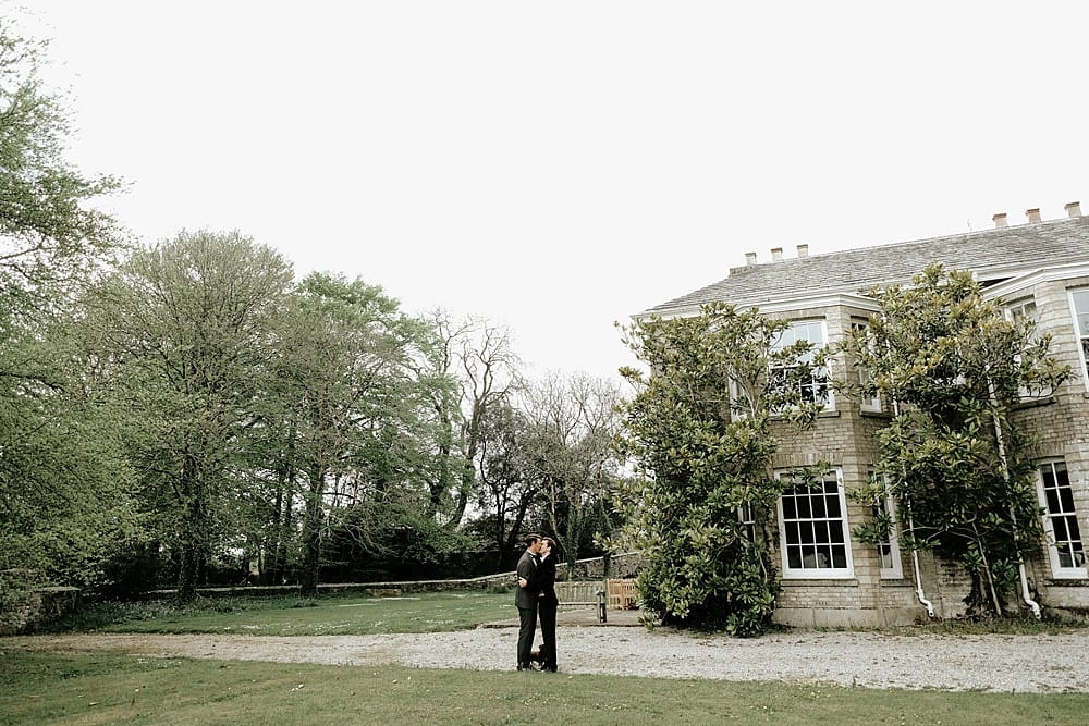 Boconnion in Cornwall | Black Tie Wedding Inspiration with Two Grooms