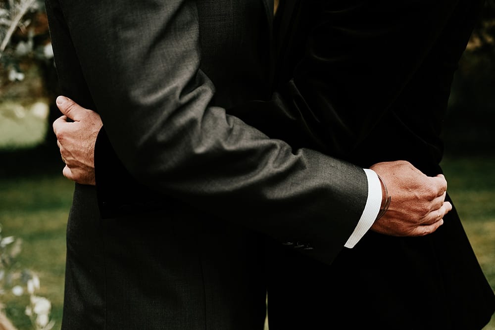 Boconnion in Cornwall | Black Tie Wedding Inspiration with Two Grooms