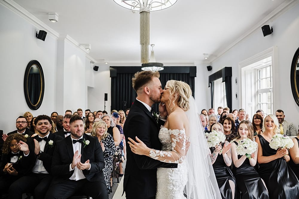 James & Melissa | Monochrome Wedding at Swynford Manor