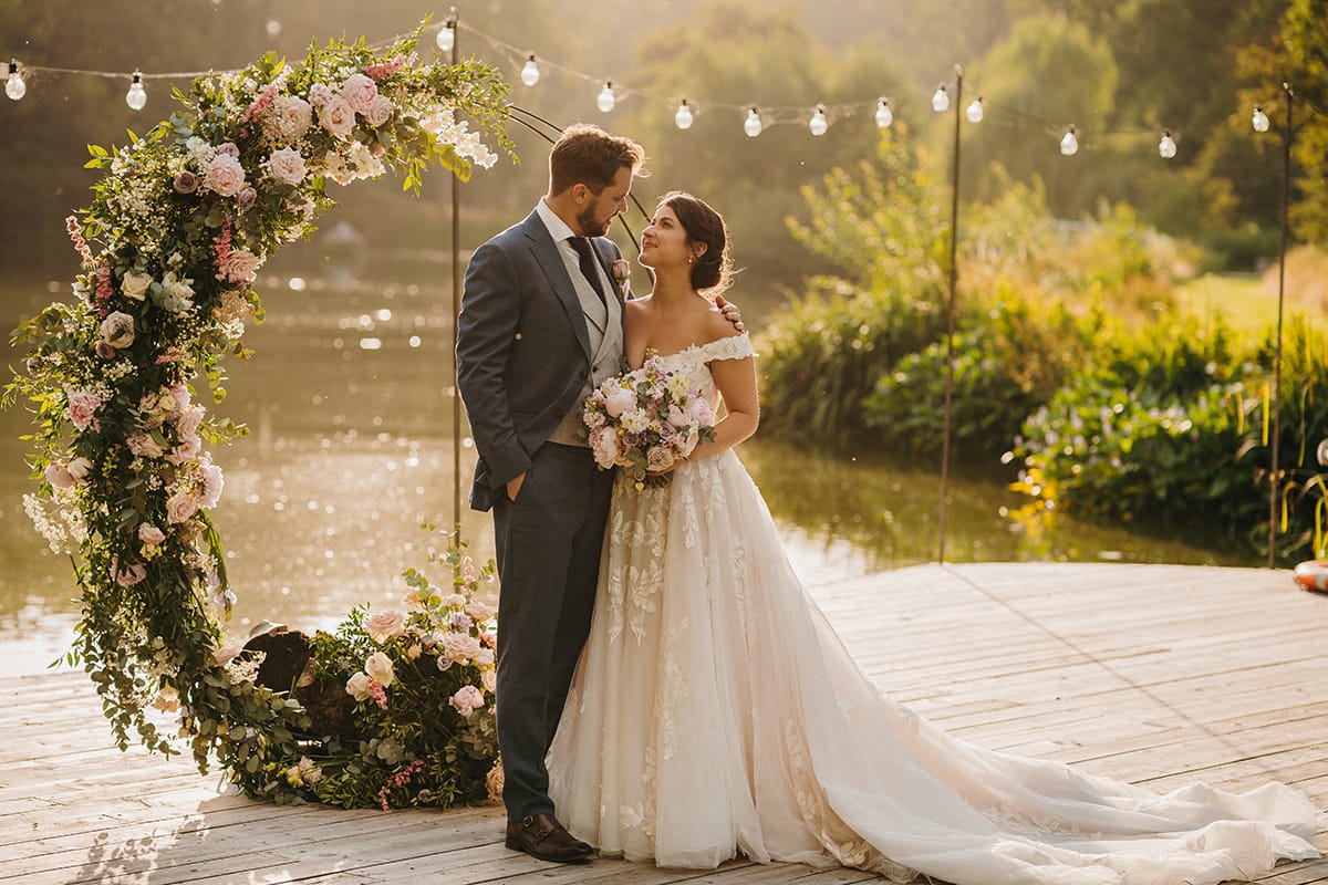 Eve & Matt | Romantic Lakeside Wedding at Barns & Yard