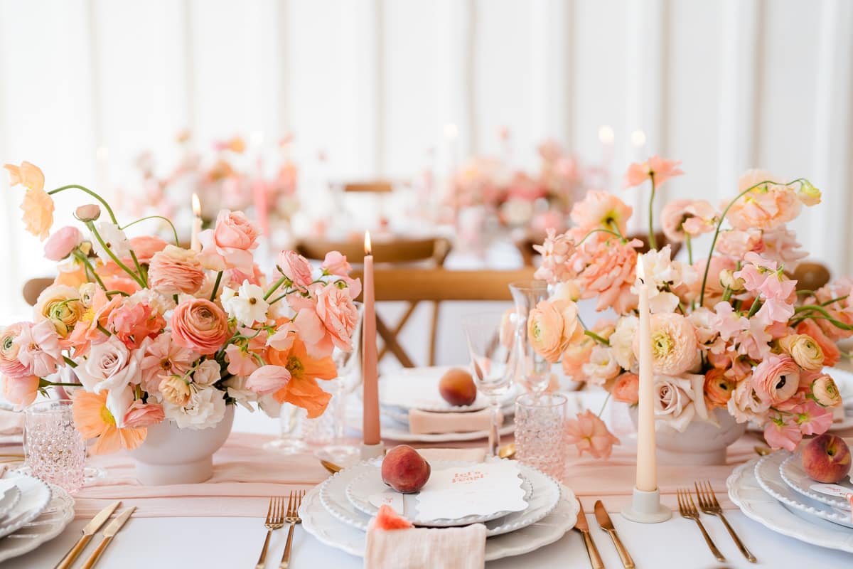 Pantone 'Peach Fuzz' Wedding Inspiration