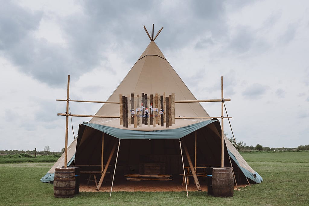 Tipi Wedding Inspiration - Edgy Meets Boho with Sami Tipi