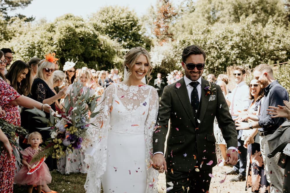 Hannah & Alex | Boho Inspired Garden Ceremony at Hayne Devon