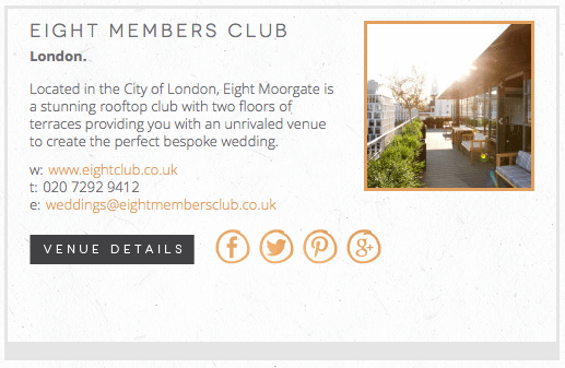 Eight Members Club - Coco Wedding Venues