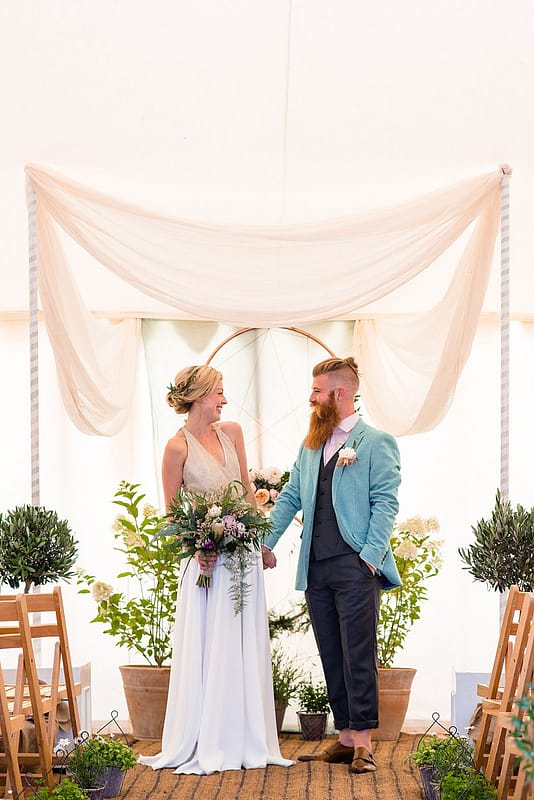 A Boho Marquee Venue with Blue Fizz Tents & Events