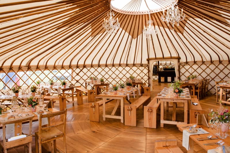 Sustainable Luxury with Wedding Yurts - Eco Wedding Ideas