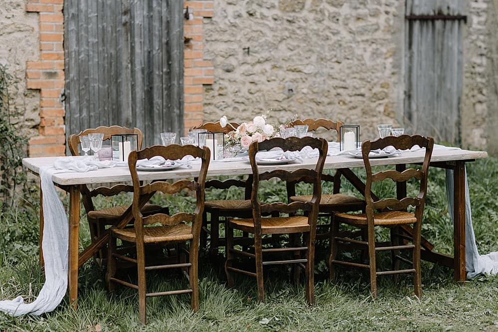 Modern Rustic French Wedding Inspiration at Château de la Ruche