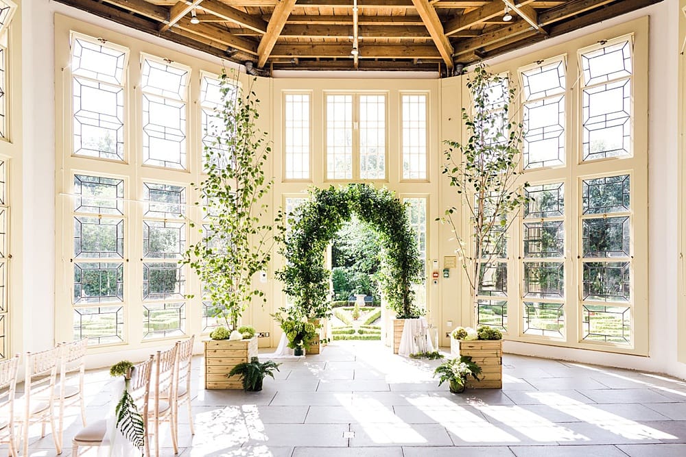 Botanical Wedding Inspiration in Highcliffe Castle’s Wintergarden