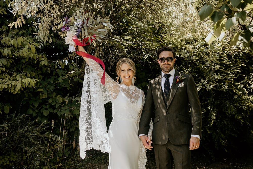 Hannah & Alex | Boho Inspired Garden Ceremony at Hayne Devon