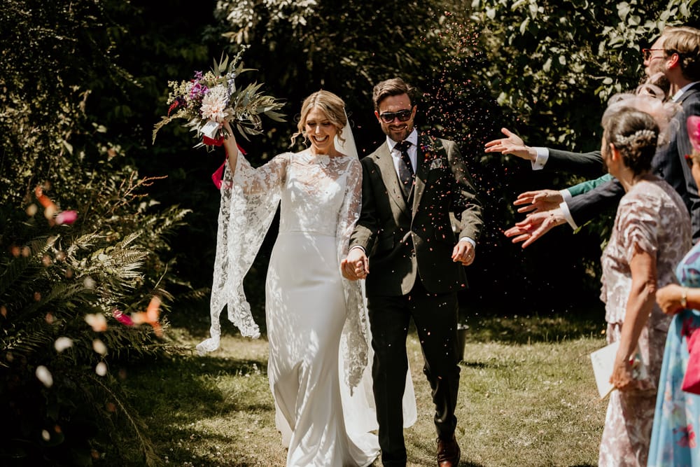 Hannah & Alex | Boho Inspired Garden Ceremony at Hayne Devon