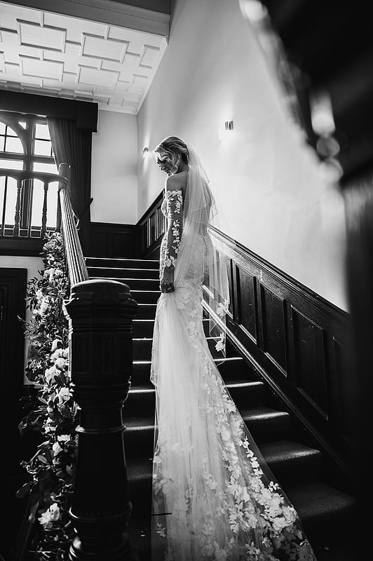James & Melissa | Monochrome Wedding at Swynford Manor
