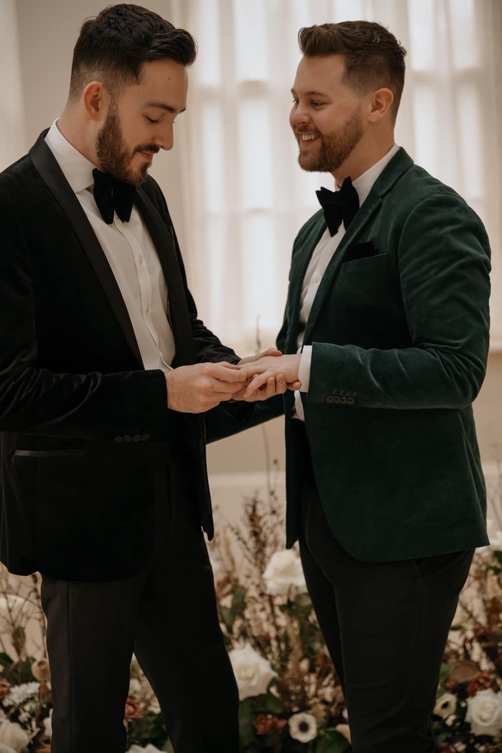 Romantic Modern Wedding Inspiration with Two Grooms